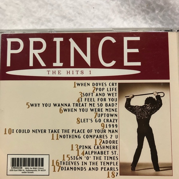 Media | Prince The Hits 1 Cd 1993 | Poshmark
